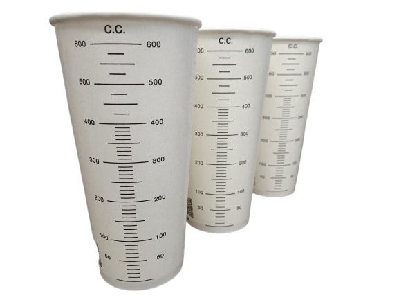 600cc Calibrated Card Mixing Cups | Specialist Coatings (North West) Ltd
